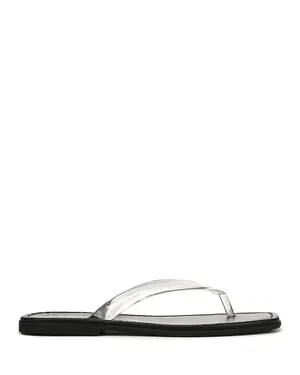 Veronica Beard Clea Jelly Thong Sandals - Clear