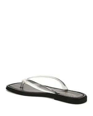 Veronica Beard Clea Jelly Thong Sandals - Clear