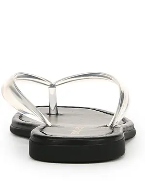 Veronica Beard Clea Jelly Thong Sandals - Clear