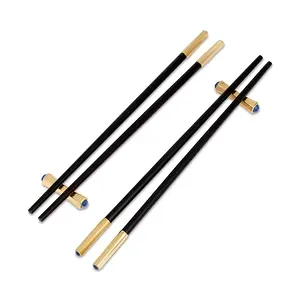 L'Objet Zen Chopsticks And Rests, Service For 2 - Gold