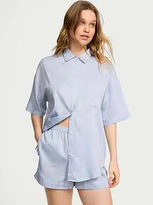 Victoria's Secret Modal-cotton Short Pajama Set - Blue