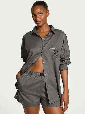 Victoria's Secret Modal-cotton Short Pajama Set - Grey
