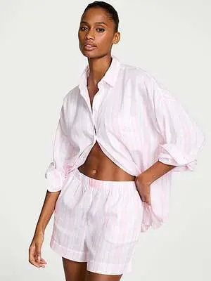 Victoria's Secret Modal-cotton Long-sleeve Short Pajama Set - Print