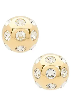 Jacquemus Les Boucles Salon Earrings - Gold & Crystal