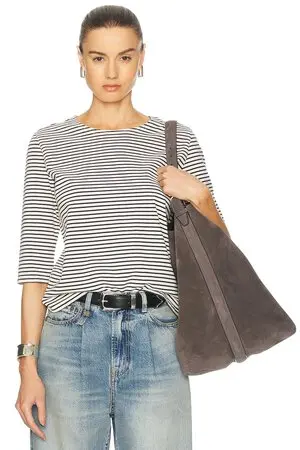 R13 Elbow Sleeve Stripe Tee