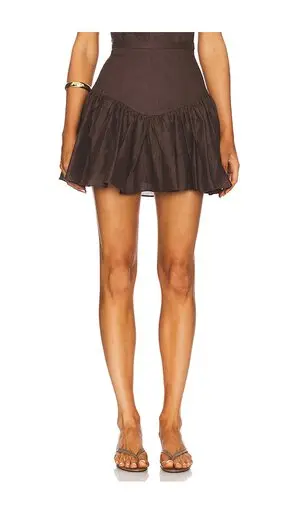 Bardot Amorette Mini Skirt - Brown