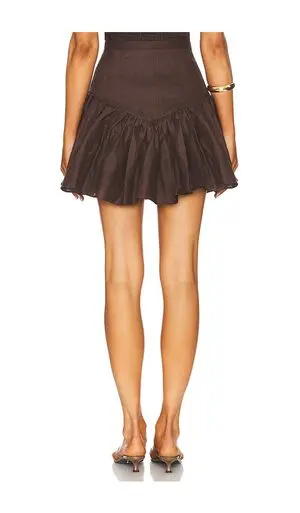 Bardot Amorette Mini Skirt - Brown