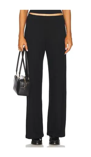LESET Lauren Wide Leg Pant - Black