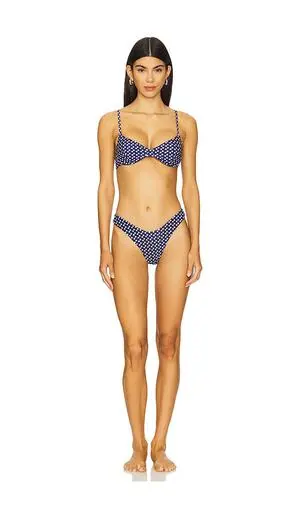 MORE TO COME Bali Bikini Top - Navy