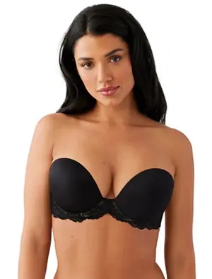 Wacoal Self Assured Push Up Strapless Bra - Black