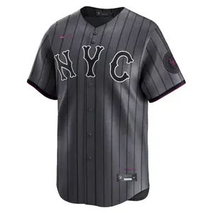 Nike Francisco Lindor New York Mets City Connect Mlb Limited Jersey - Grey