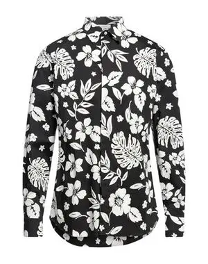 PAOLO PECORA Shirt Size Cotton, Elastane - Black