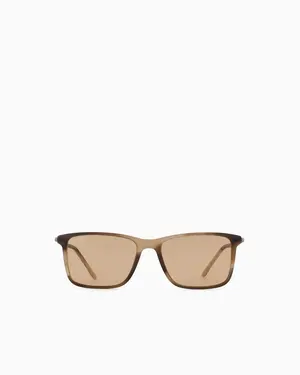 Giorgio Armani Rectangular Sunglasses - Brown
