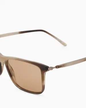 Giorgio Armani Rectangular Sunglasses - Brown