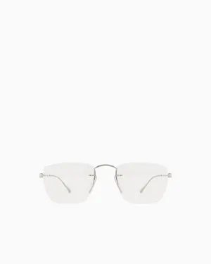 Giorgio Armani Pillow Eyeglasses Silver