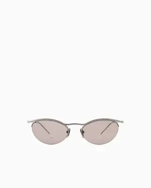 Giorgio Armani Oval Sunglasses - Grey