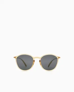 Giorgio Armani Panto Sunglasses - Yellow
