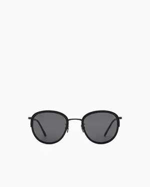 Giorgio Armani Square Bio-acetate Sunglasses - Black