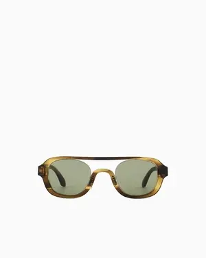 Giorgio Armani Square Sunglasses Brown