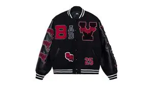 REVENGE Xxxtentacion Bad Vibes Varsity Jacket - Black