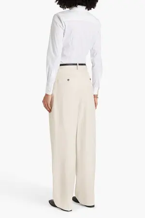 Theory Twill Wide-leg Pants