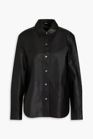 Theory Leather Shirt