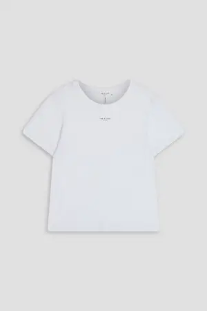 Rag & Bone Logo-print Pima Cotton-jersey T-shirt - White
