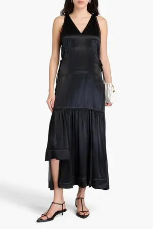 3.1 Phillip Lim Bead-embellished Layered Midi Dress