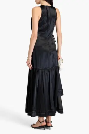 3.1 Phillip Lim Bead-embellished Layered Midi Dress