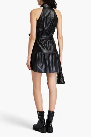 Alice + Olivia Belted Mini Shirt Dress