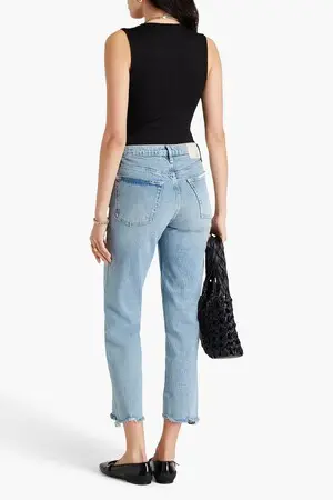 Rag & Bone Harlow Cropped Jeans - Light Denim