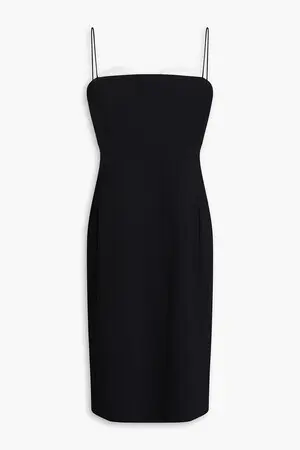 Alice + Olivia Alice + Olivia Ada Satin-Trimmed Crepe Dress - Black