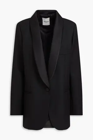 Sandro Grain De Poudre Tuxedo Jacket