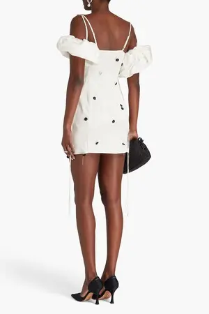 Jacquemus Chouchou Polkadot Mini Dress - Ivory