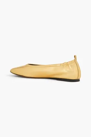 3.1 Phillip Lim Metallic Leather Ballet Flats - Gold