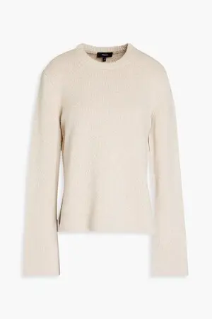 Theory Bouclé-knit Sweater - Beige
