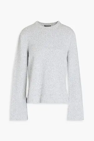 Theory Bouclé-knit Sweater - Light Gray