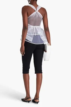Jacquemus Le Debardeur Perle Sequined Tulle Top
