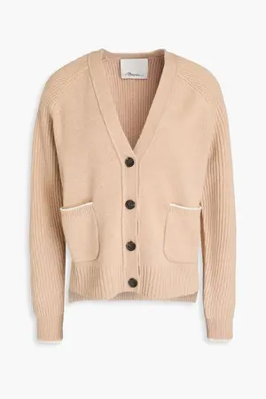 3.1 Phillip Lim Ribbed-knit Cardigan - Sand