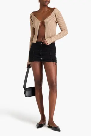 Jacquemus De Nîmes Criollo Belted Denim Mini Skirt