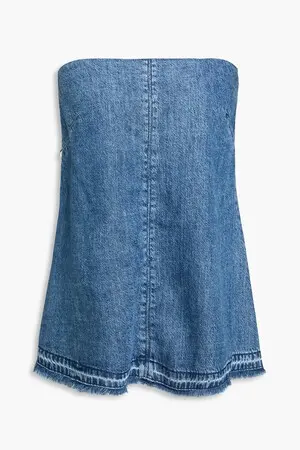 Rag & Bone Ultra Featherweight Aurora Denim Strapless Top