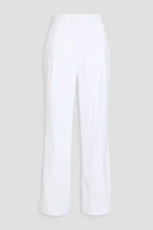 Naadam Pleated Cotton-blend Pants