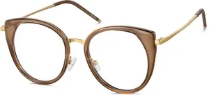 Zenni Zenni Cat-Eye Full Rim Frame Eyeglasses Amber