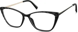 Zenni Cat-eye Full Rim Frame Glasses - Black