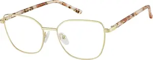Zenni Zenni Cat-Eye Full Rim Frame Eyeglasses Gold