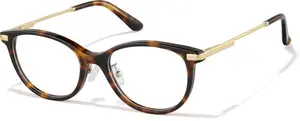Zenni Cat-eye Full Rim Mixed Frame Glasses - Tortoiseshell