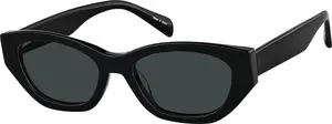 Zenni Cat-eye Full Rim Sunglasses - Black