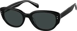Zenni Cat-eye Rx Sunglasses With Full Rim Frame - Black