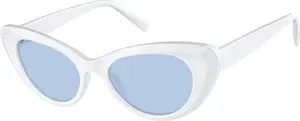Zenni Cat-eye Sunglasses Full Rim Frame - White