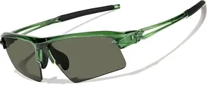 Zenni Wrap-around Plastic Frame Sunglasses 1143124 - Green